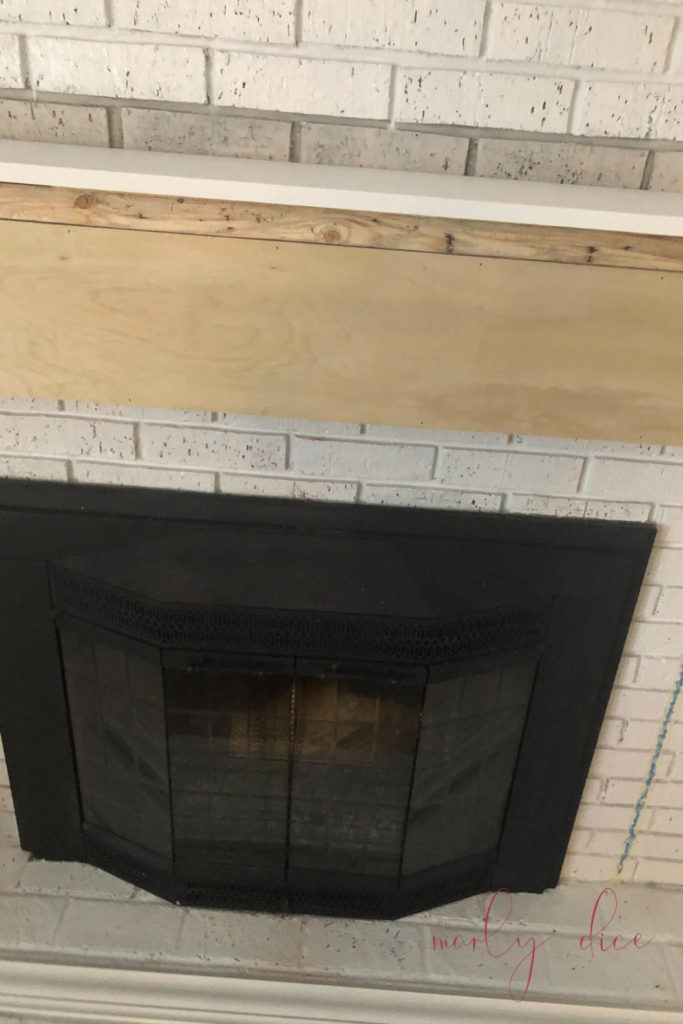 DIY Fireplace Makeover Tutorial: Before and After Off-center Fireplace ...