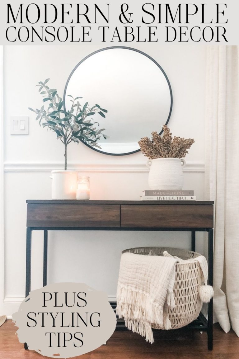 Simple Console Table Decor & Tips for Styling Your Console Table ...